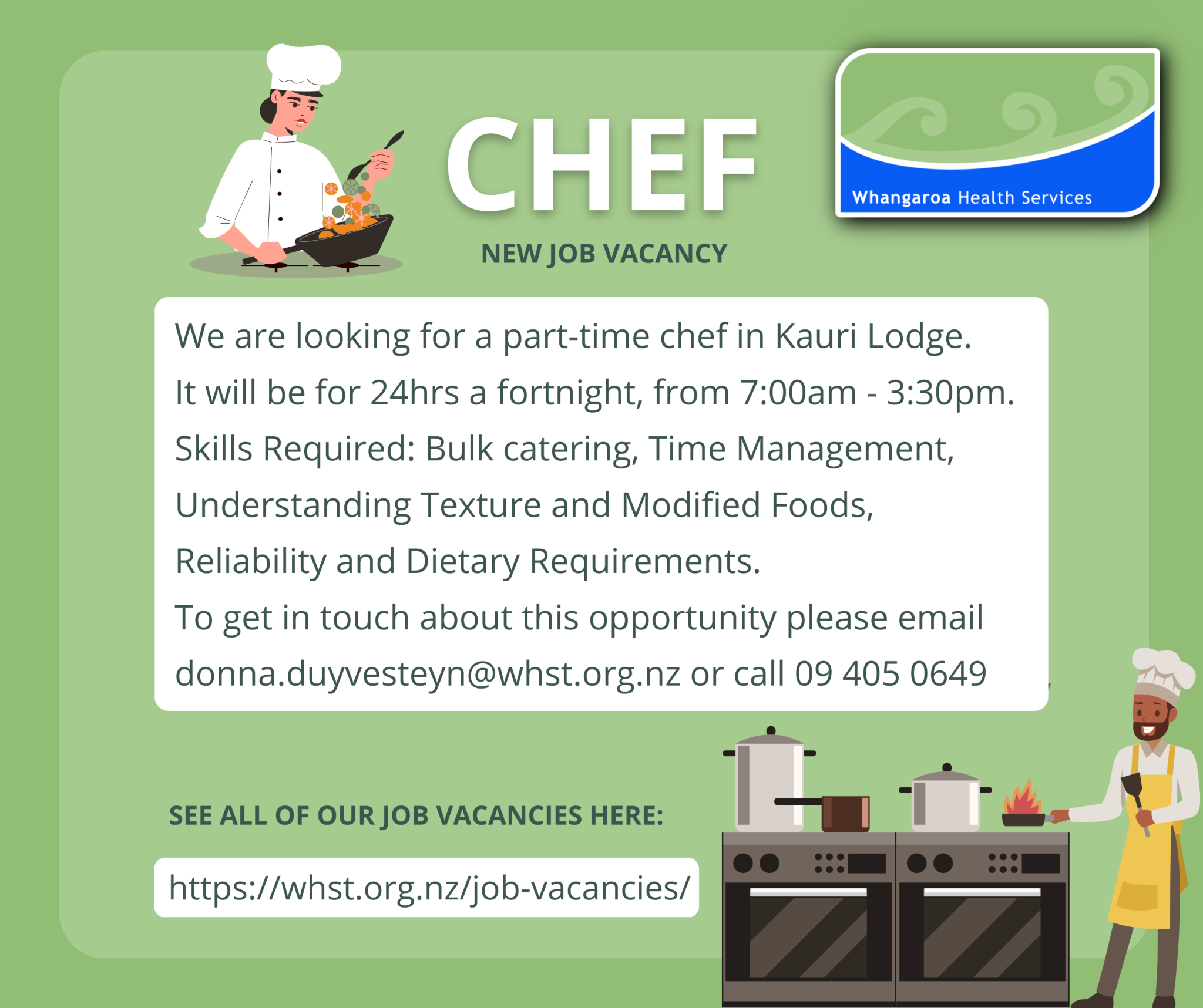 Chef Needed! – Whangaroa Health